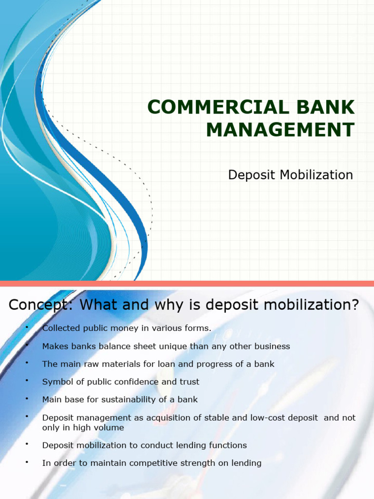 Chapter 3 Deposit Mobilization | PDF | Debit Card | Banks