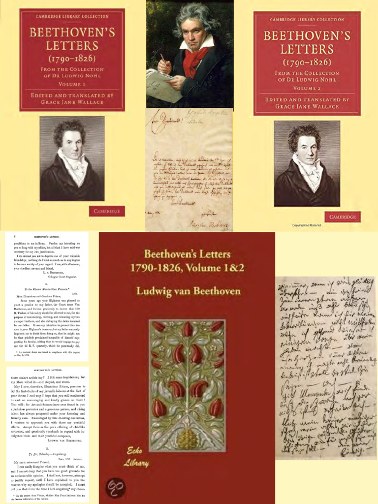Beethoven's Letters 1790 - 1826. 476 Letters in Two Volumes | PDF ...