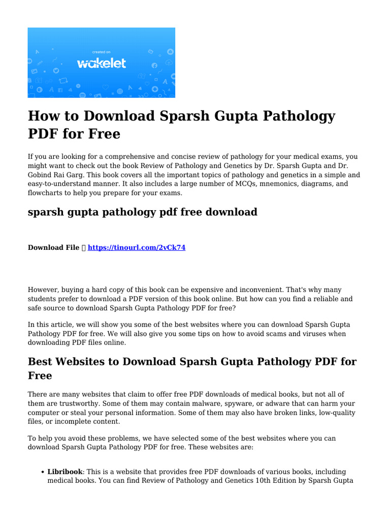How To Download Sparsh Gupta Pathology PDF For Free | PDF | Mobile App | Computing