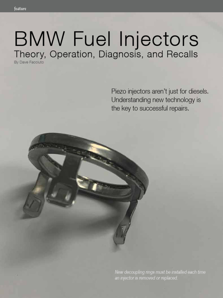 BMW Fuel Injectors Theory Operation Diagnosis Recalls | PDF | Fuel ...