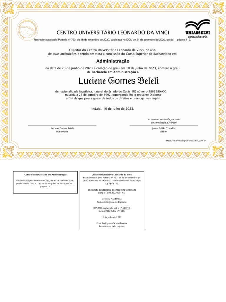 Diploma Digital | PDF | Diploma de bacharel