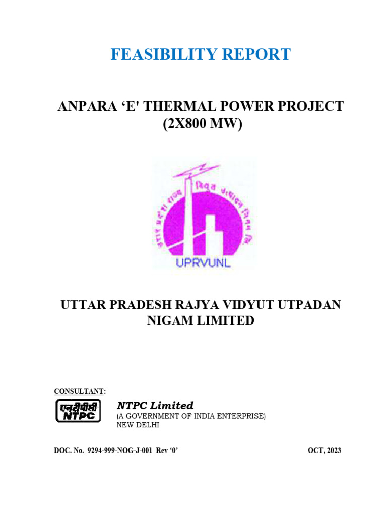 Anpara-E (2x800) MW - Draft FR Rev-0 - 07.10.2023 - Compressed | PDF ...