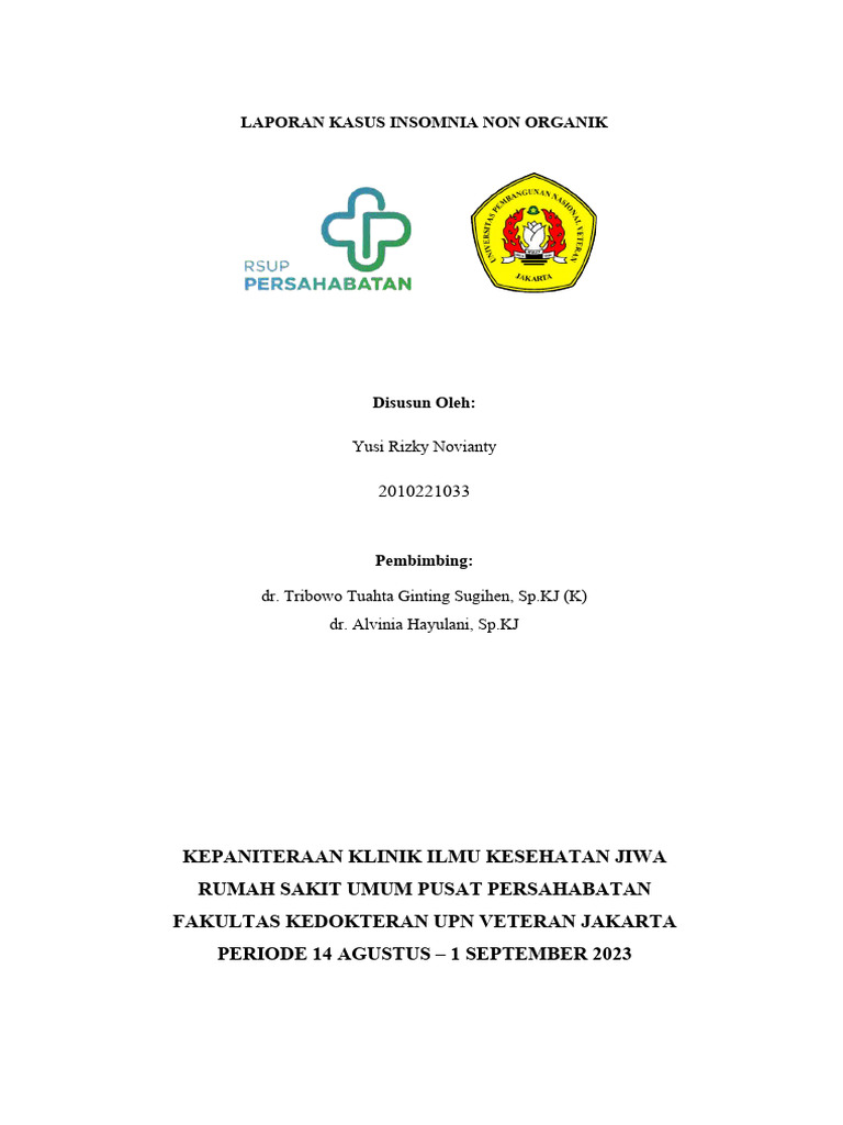 Kasus Insomnia di Utan Kayu | PDF | Pengembangan Diri | Sains & Matematika