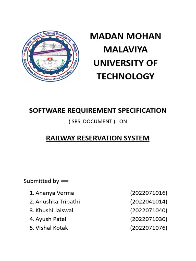 Srs Railways | PDF | Use Case | Databases