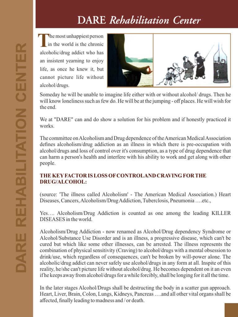 Brochure Final | PDF | Substance Use Disorder | Alcoholism