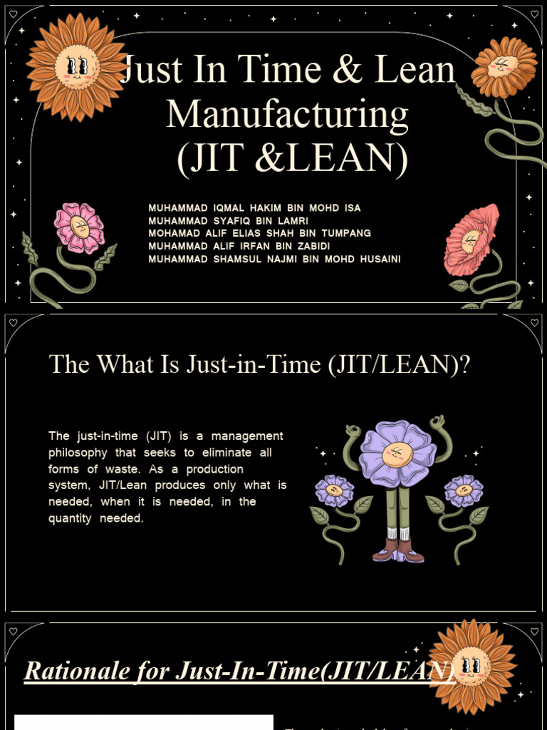 JIT and Lean Manufacturing Overview | PDF | Lean Manufacturing | Automation