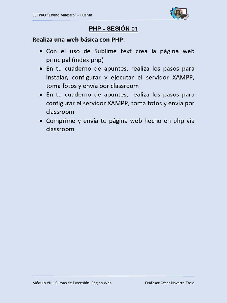 Ejercicio 01 PHP | PDF Ejercicio 01 PHP | PDF