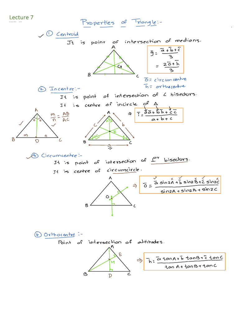 Properties of Triangle | PDF