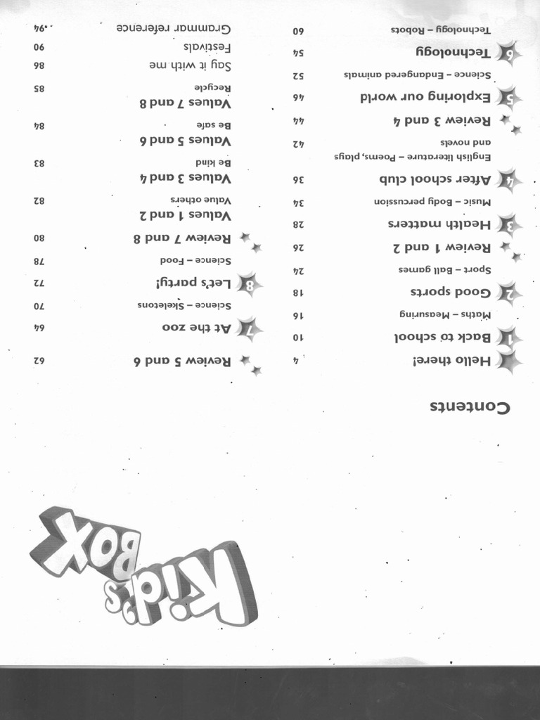 Kids Box 4 Activity | PDF