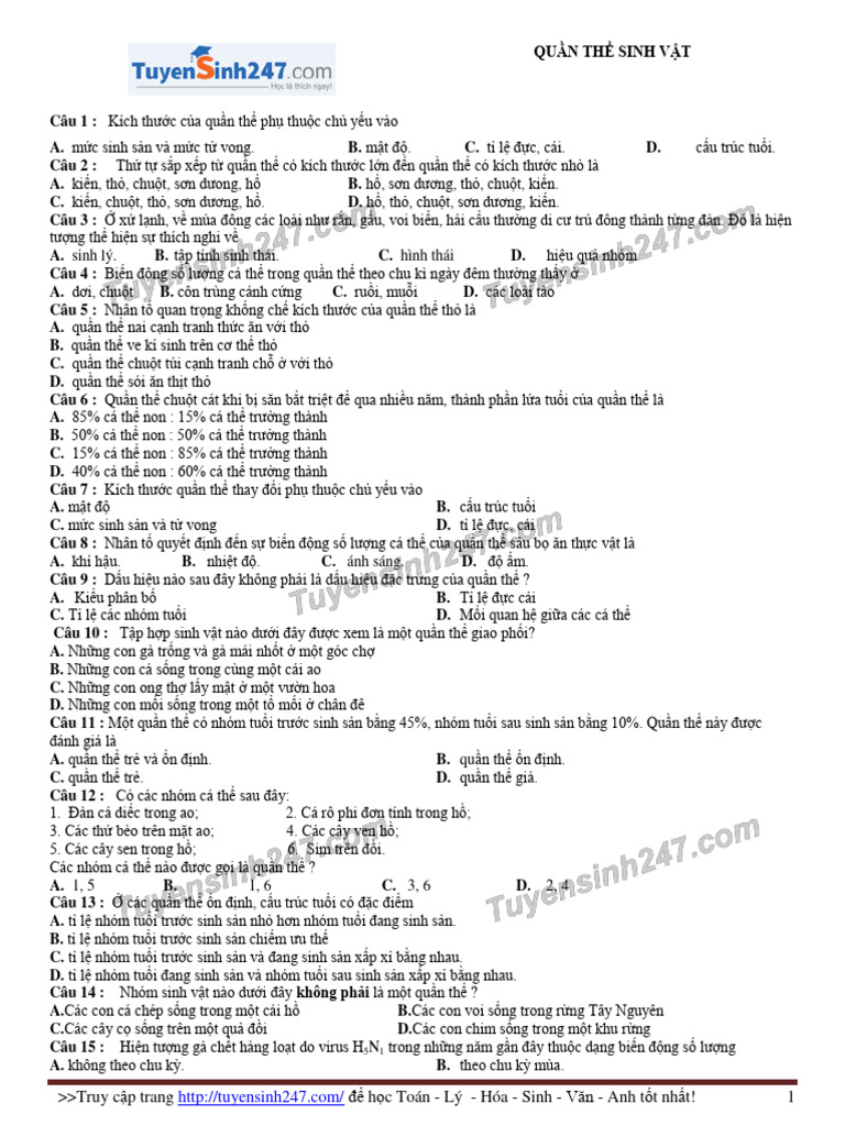 Bai Tap Phan Quan The | PDF