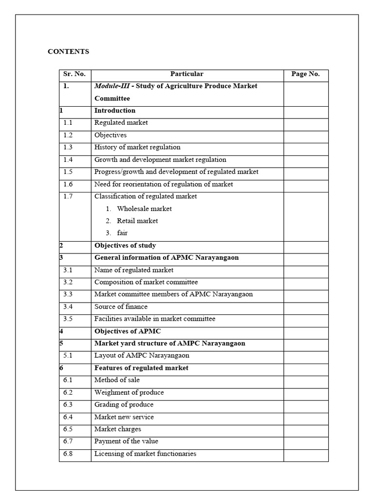 APMC Overview and Market Regulation Insights | PDF | Private Sector ...