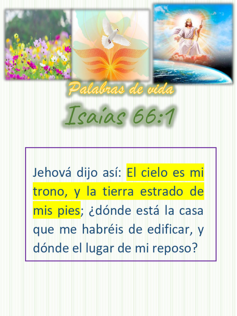 Isaías 66,1 | PDF