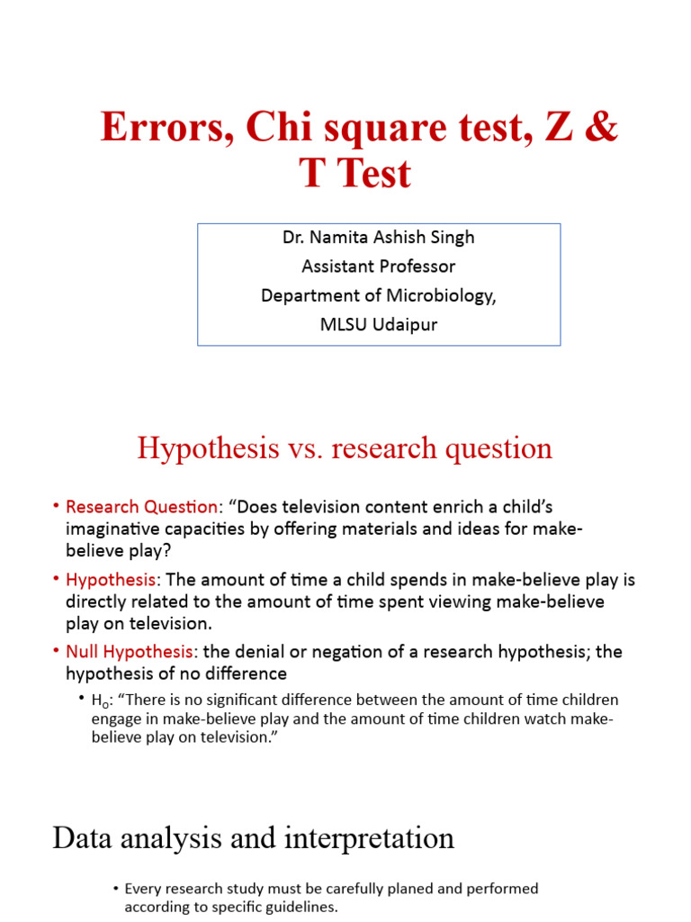 Chi-Square and Hypothesis Testing Overview | PDF | Chi Squared Test ...