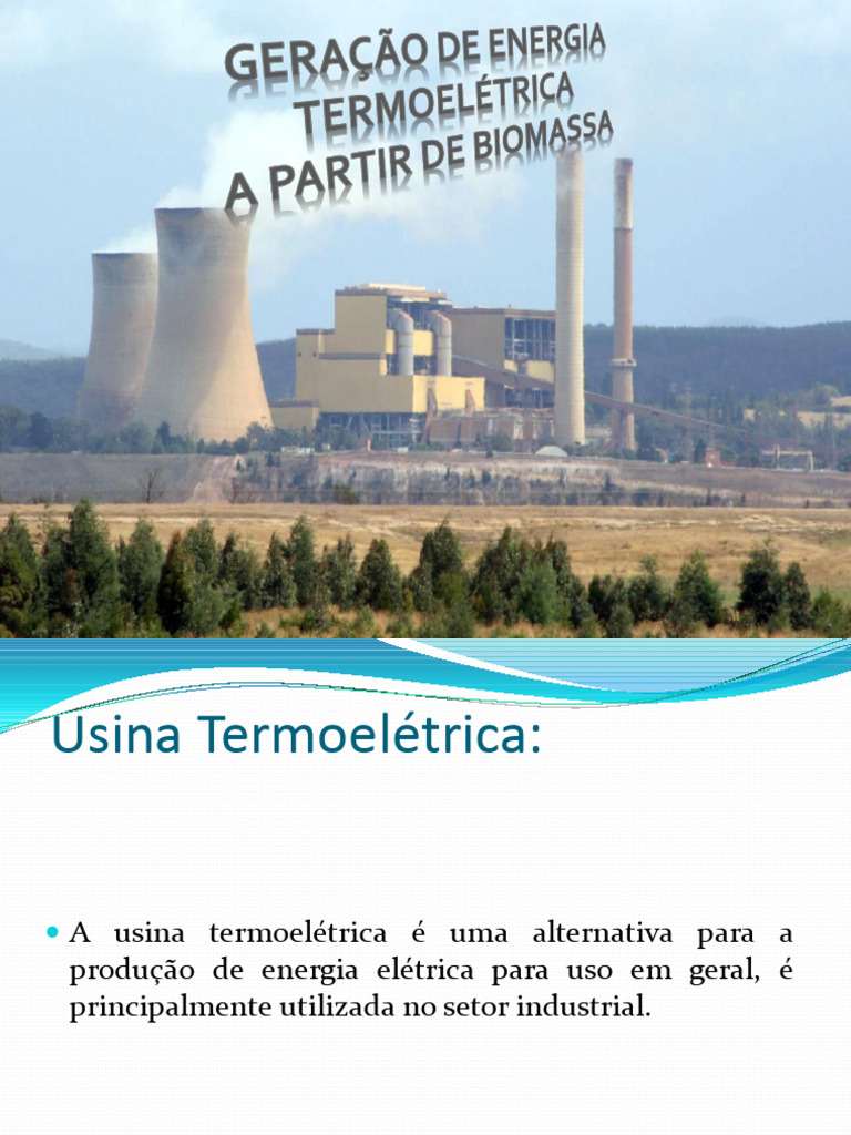 Geracao Eletrica Aula 11 Termoeletrica Biomassa Pdf Biomassa Biogás