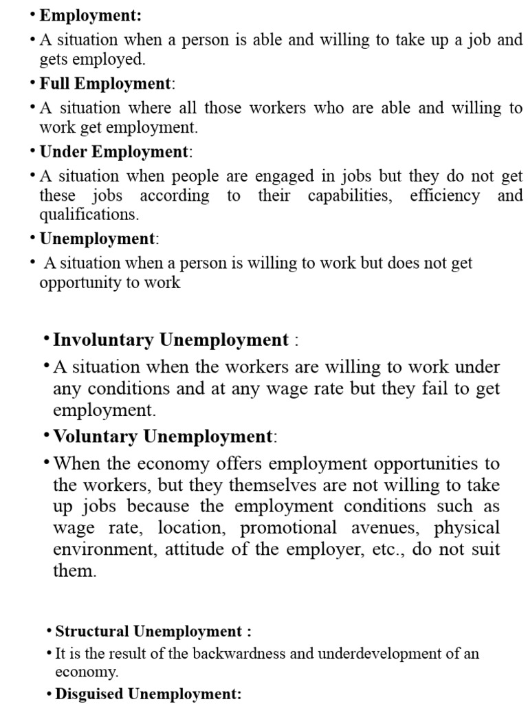 Revision | PDF | Full Employment | Unemployment