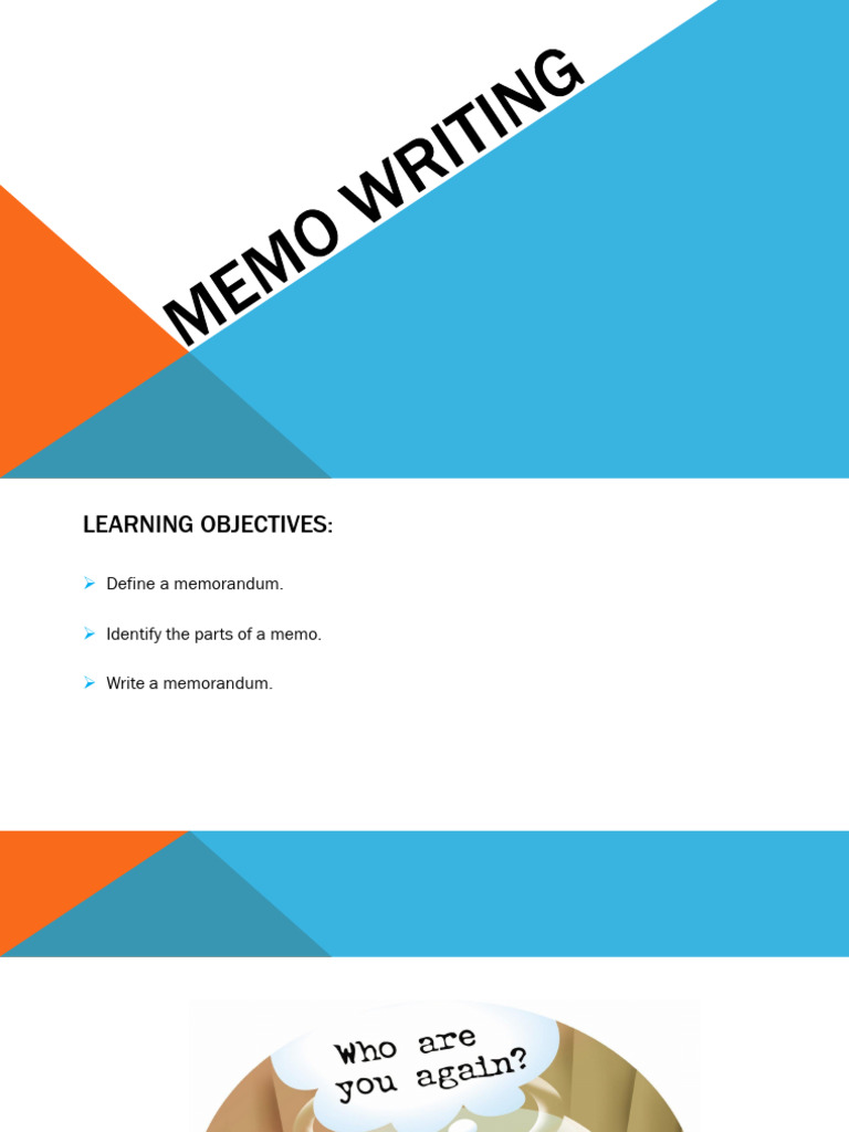 Memo Writing | PDF | Memorandum | Human Communication