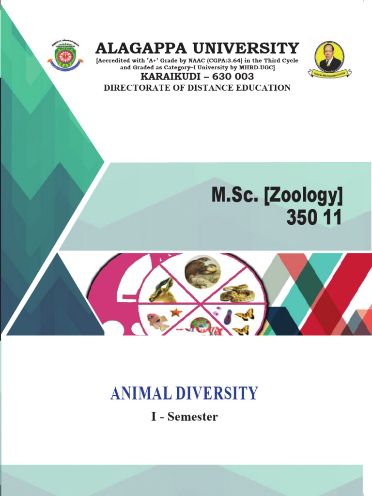 PG M.sc. Zoology 350 11 Animal Diversity MSC Zoology | PDF | Taxonomy ...