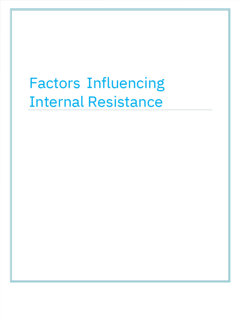 XII Physics Investigatory Project Factors-Affecting-Internal-Resistance PDF | PDF | Rechargeable ...