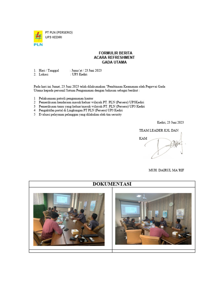 Notulen Bintek Versi UID | PDF