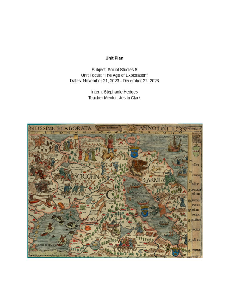 Social Studies Unit: Age of Exploration | PDF | Renaissance | Imperialism