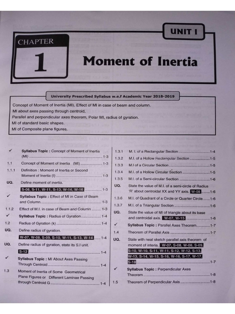 Som Chp Moment Of Inertia Pdf