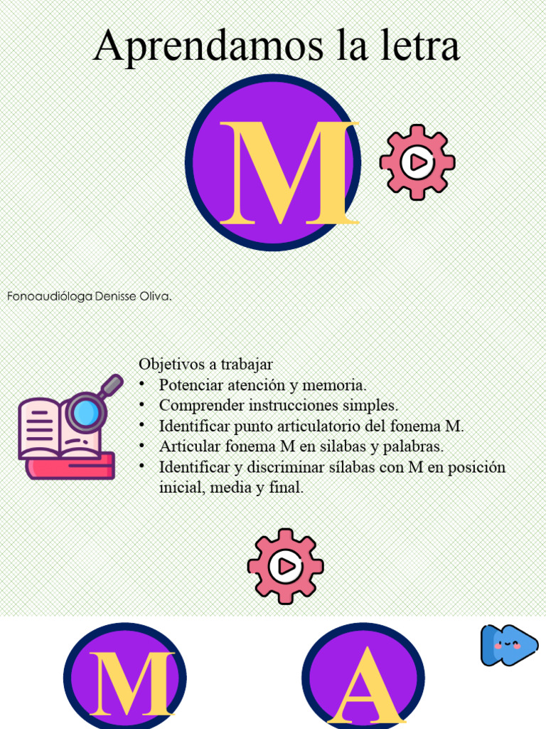 Actividades con el fonema M | PDF | Fonología | Fonética