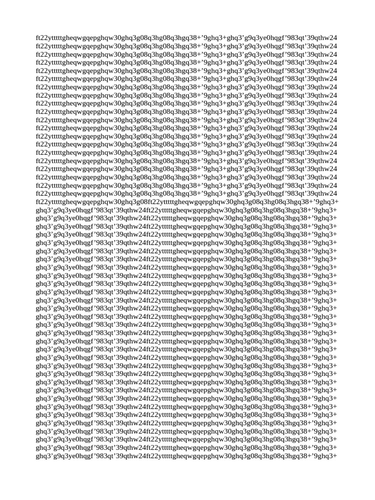 Random Text Document Analysis | PDF