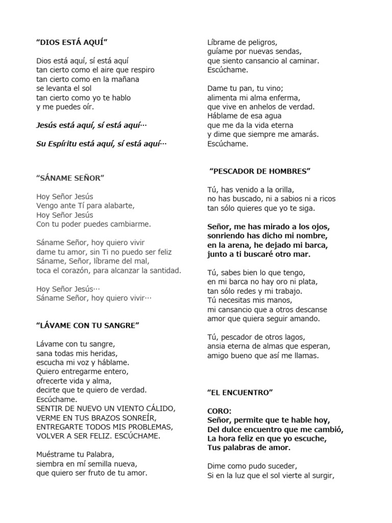 Cantos Eucaristicos Pdf