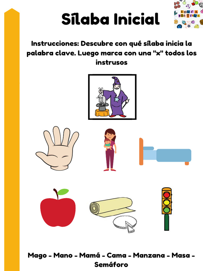 Sílaba Inicial M y P | PDF | Hogar, jardinería y bricolaje