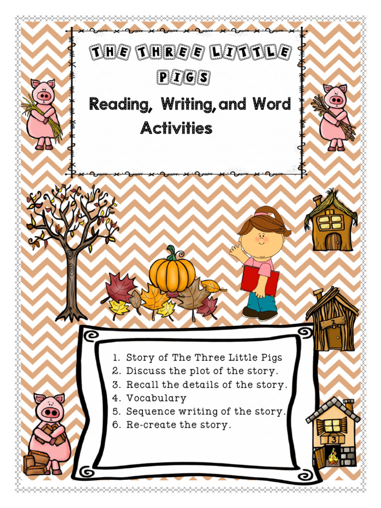 The Three Little Pigs Reading, Writing, and Word Activities | PDF | Origami