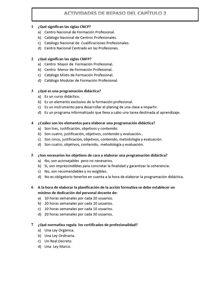 Preguntas de Refuerzo y Caso Práctico. | PDF | Evaluación