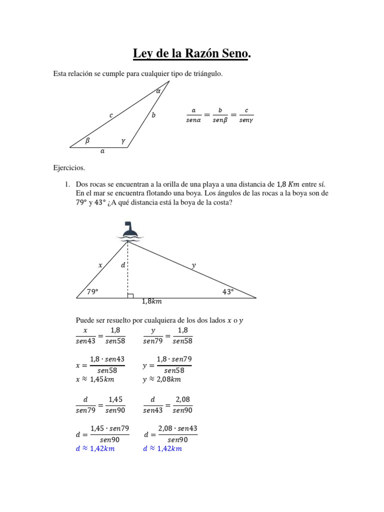 19 Ley de La Razón Seno | PDF