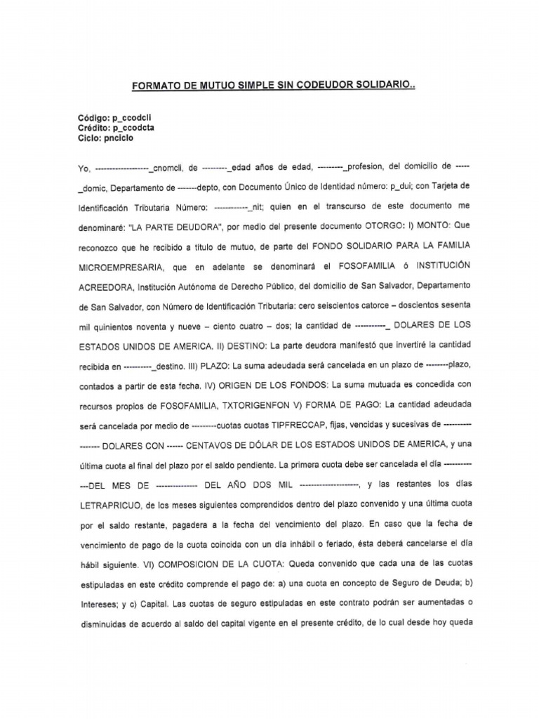 Formato de Contrato | PDF