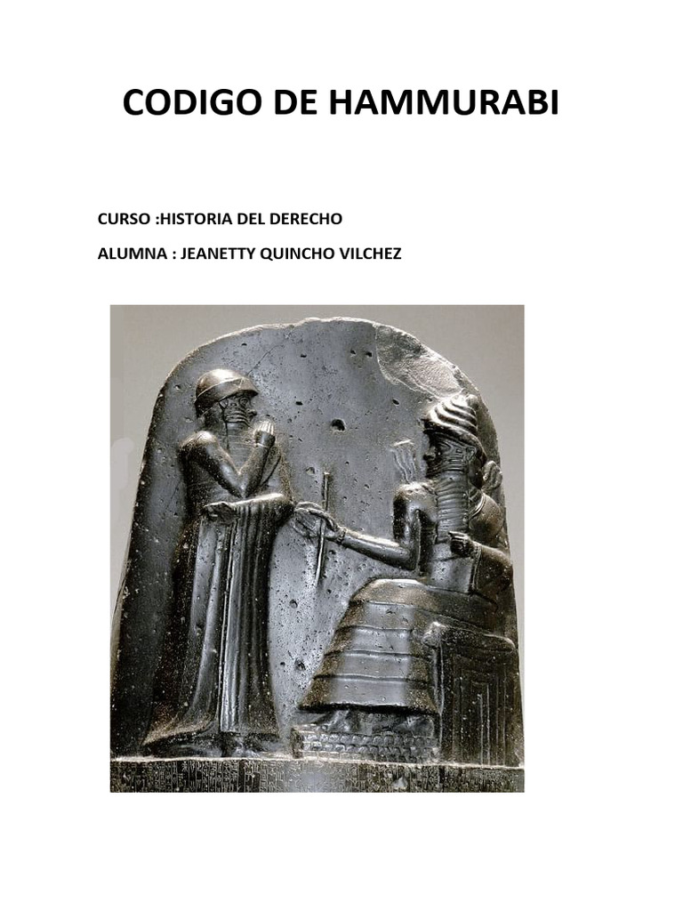 Codigo de Hammurabi | PDF | Justicia | Crimen y violencia