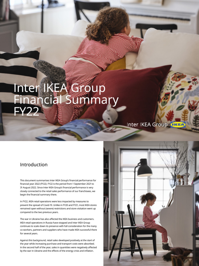Inter IKEA Group FY22 Financial Overview | PDF | Franchising | Taxes