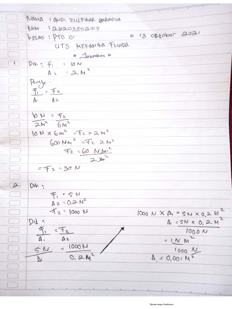 Uts Mekanika Fluida | PDF