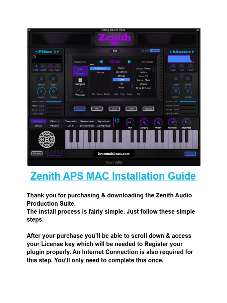 Zenith APS MAC Installation Guide Npb9il | PDF