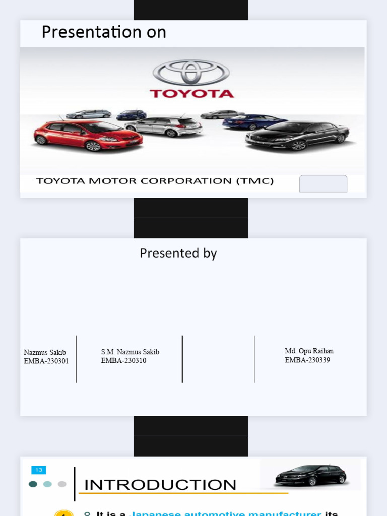 Toyota Supply Chain Management Overview | PDF | Supply Chain | Lean ...