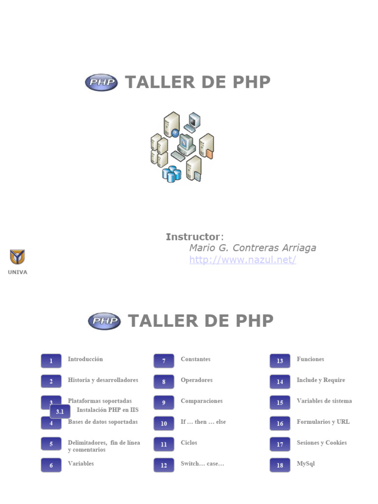 Tallerphp MC | PDF | Php | Redes