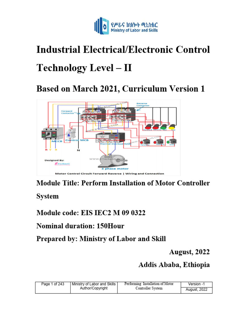 M09 Motor Control | PDF | Switch | Relay
