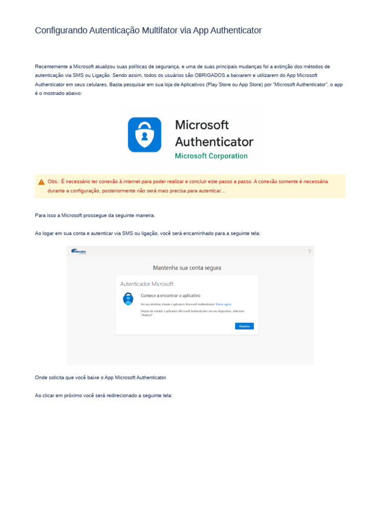 Configurando Autenticação Multifator Via App Authenticator | PDF ...
