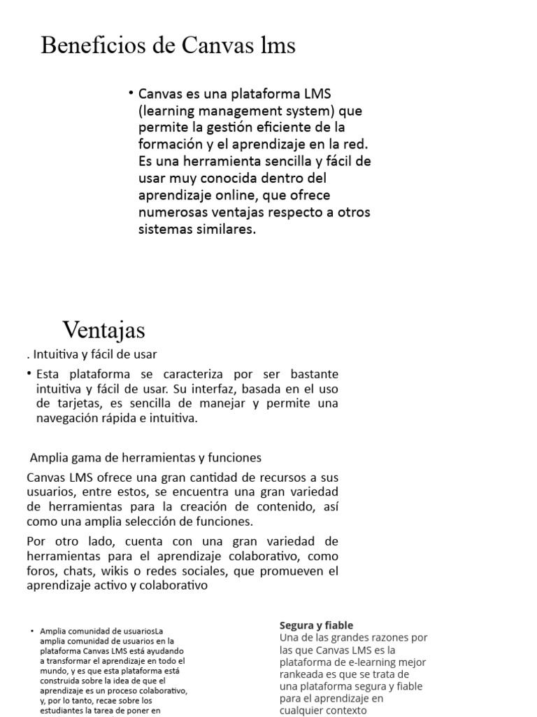 Ventajas de Canvas LMS | PDF | Ciencias de la Computación | Comunicación humana