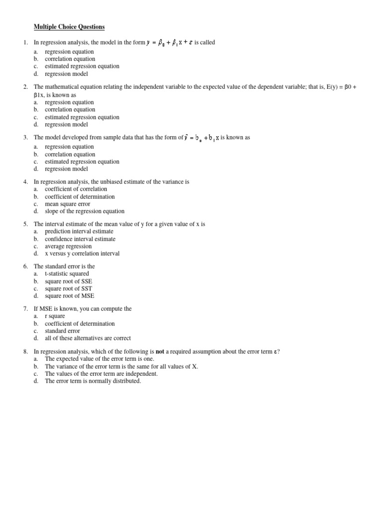 Tutorial 1 Download Free Pdf Errors And Residuals Regression Analysis 