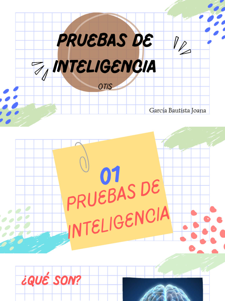 Pruebas Otis | PDF | Inteligencia | Pruebas
