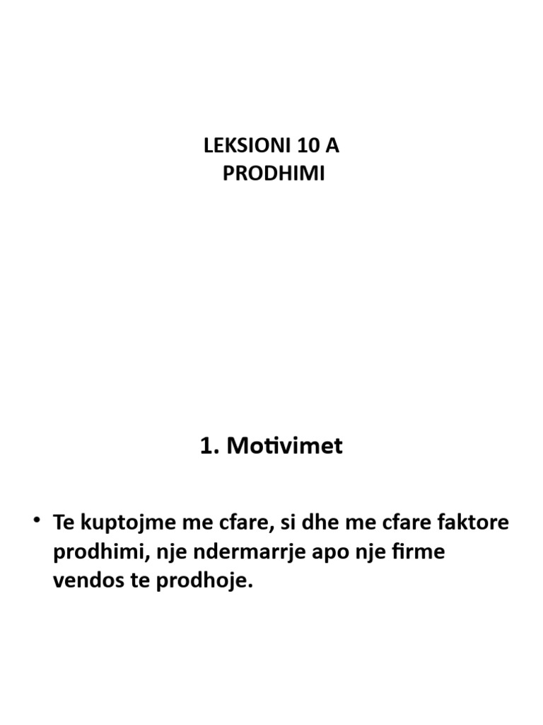 10-A Prodhimi 2 | PDF