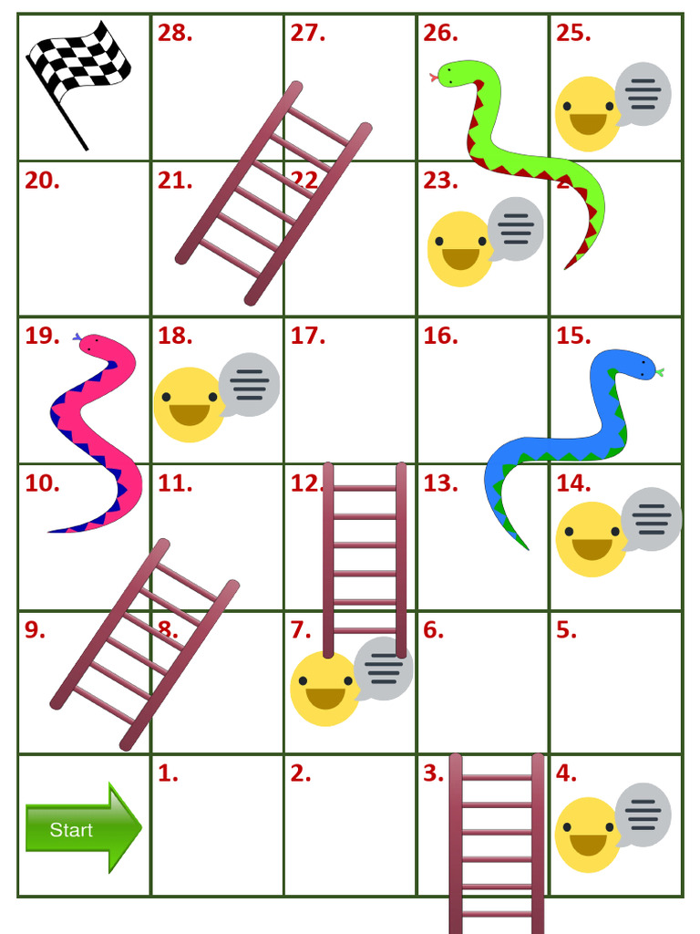 Snakes and Ladders Board Game | PDF