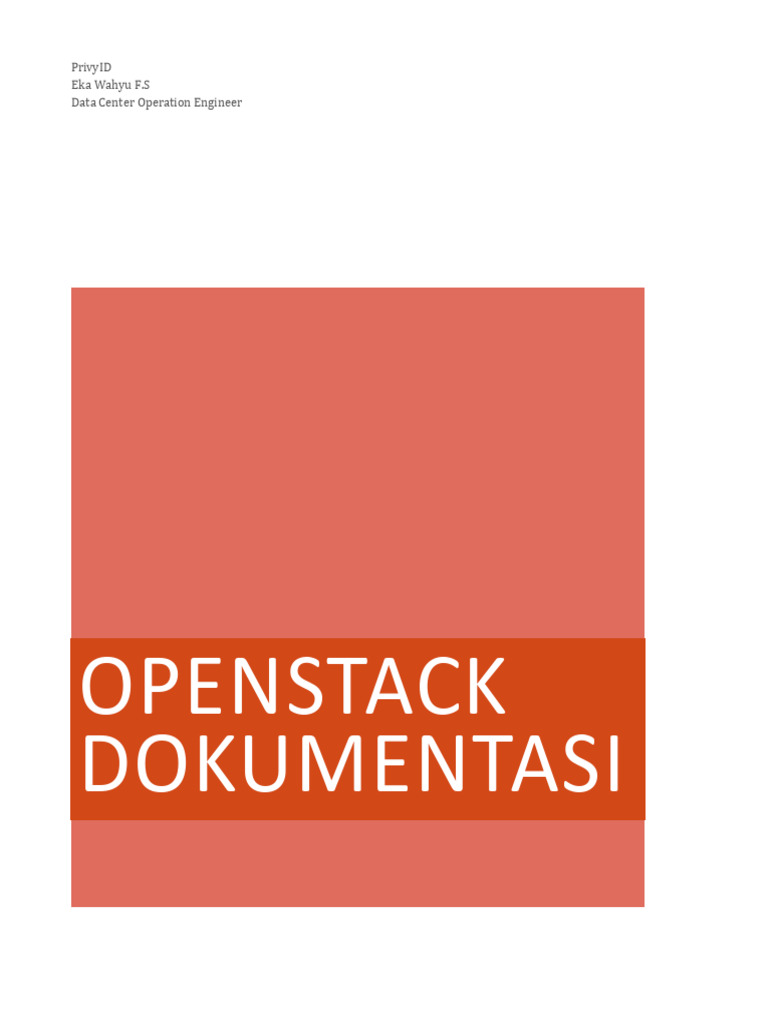 Dokumentasi Instalasi OpenStack | PDF | Griya & Taman | Komputer