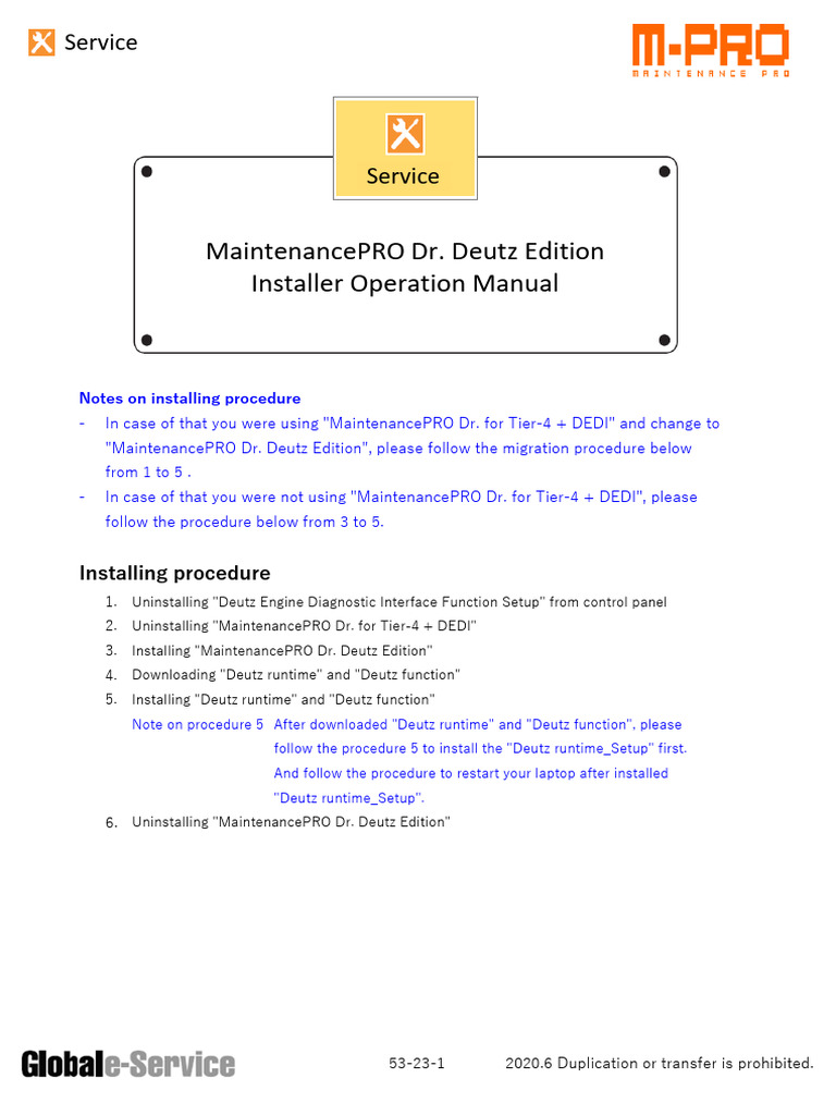 MPDr. Deutz Edition Installer Operation Manual | PDF | Installation (Computer Programs) | User ...