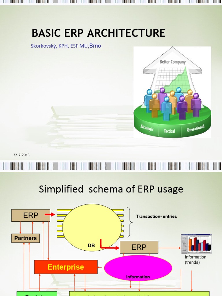 Basic ERP Architecture 20110215 | PDF | Enterprise Resource Planning ...