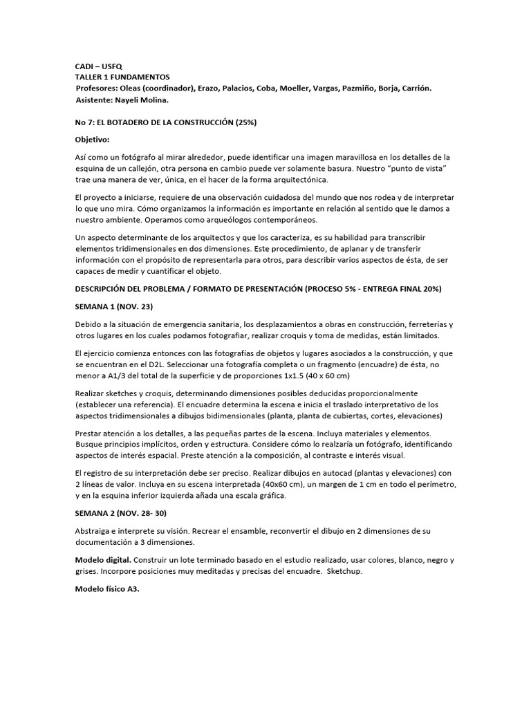 Ejercicio 7 - Taller 1 - Ago - Dic 2023 | PDF